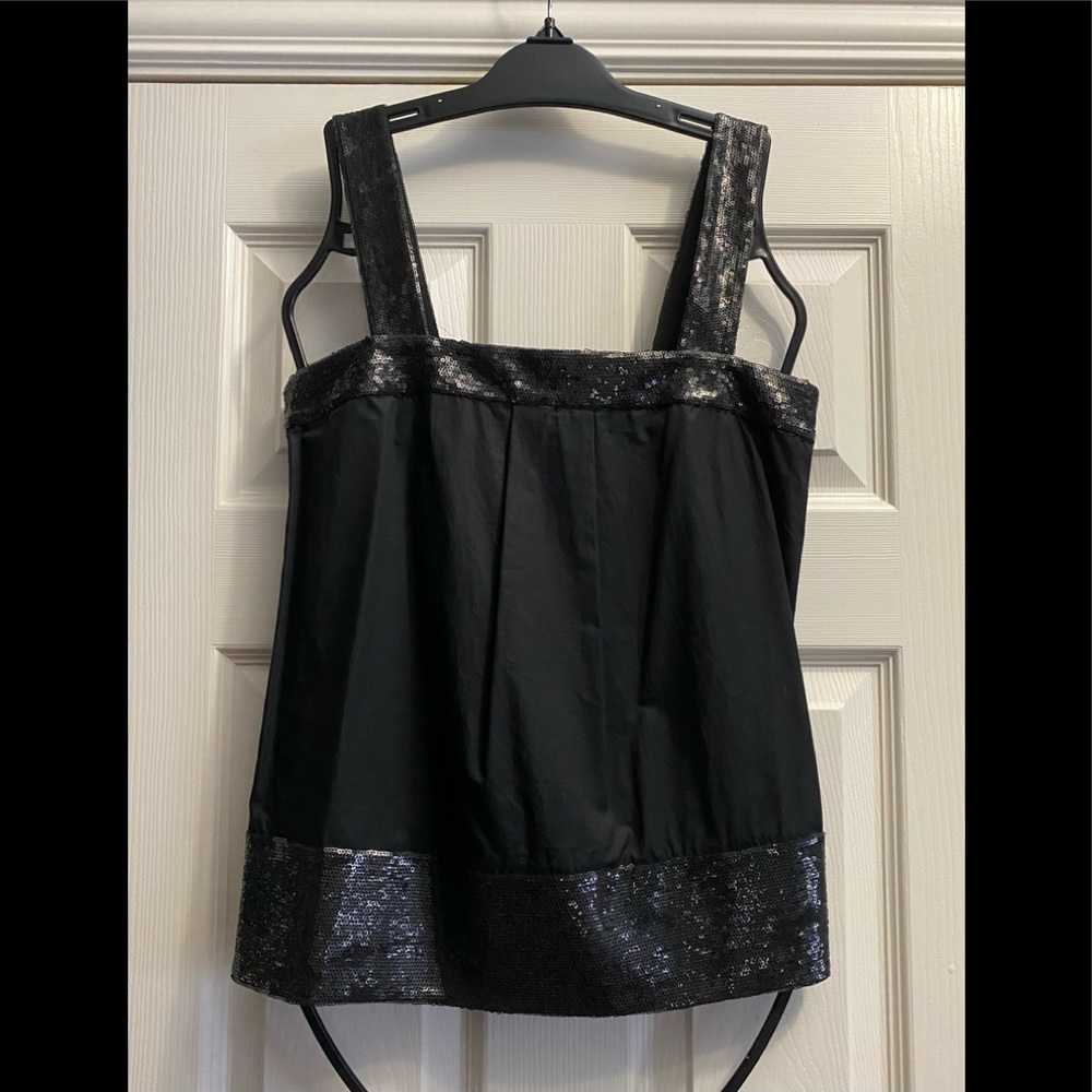 Y2k Vintage Theory Sequin Party Cocktail Tank Top - Gem